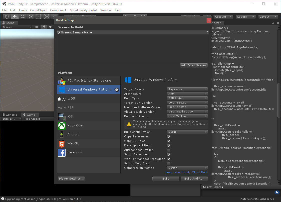[Bug] Cannot acquire token in UWP app on HoloLens via a unity plugin as json serialization fails ...