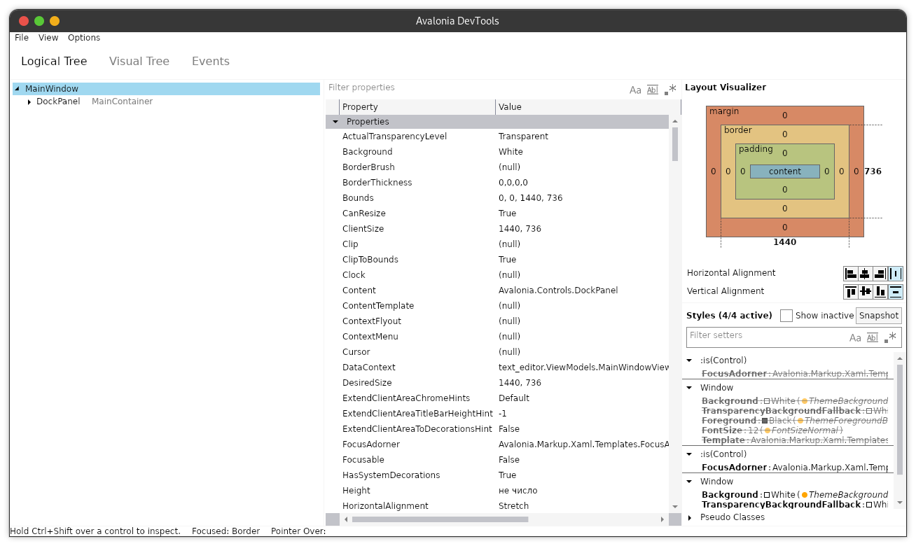 Opening Devtools Treeview May Crash Gnome · Issue 6108 · Avaloniauiavalonia · Github 