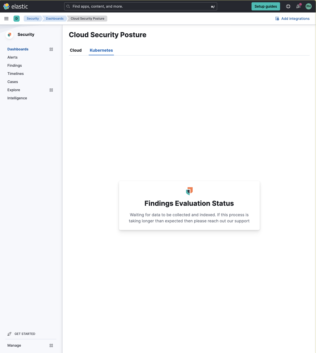 [Cloud Posture] Dashboard stuck in pending status after upgrade · Issue #152974 · elastic/kibana ...