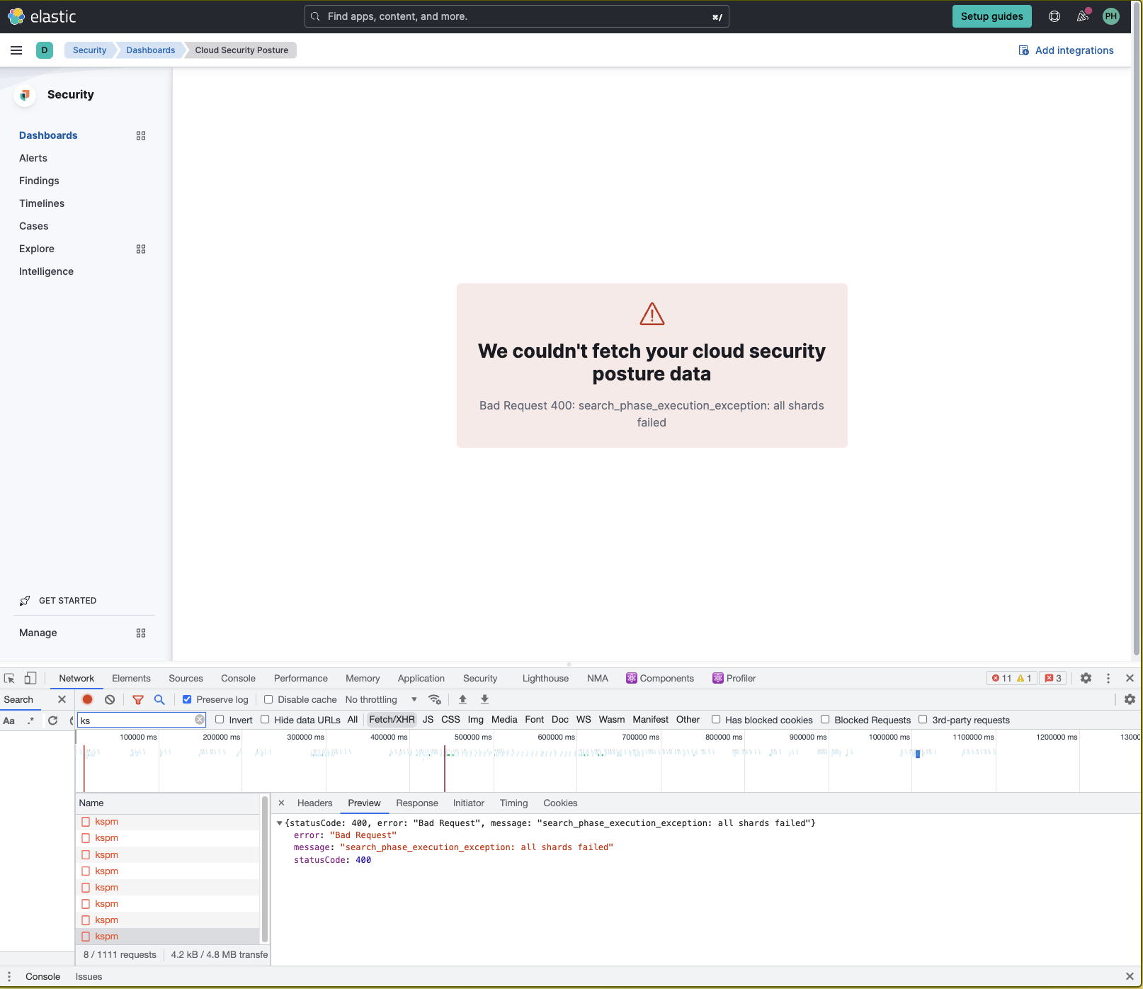 [Cloud Posture] Dashboard stuck in pending status after upgrade · Issue #152974 · elastic/kibana ...