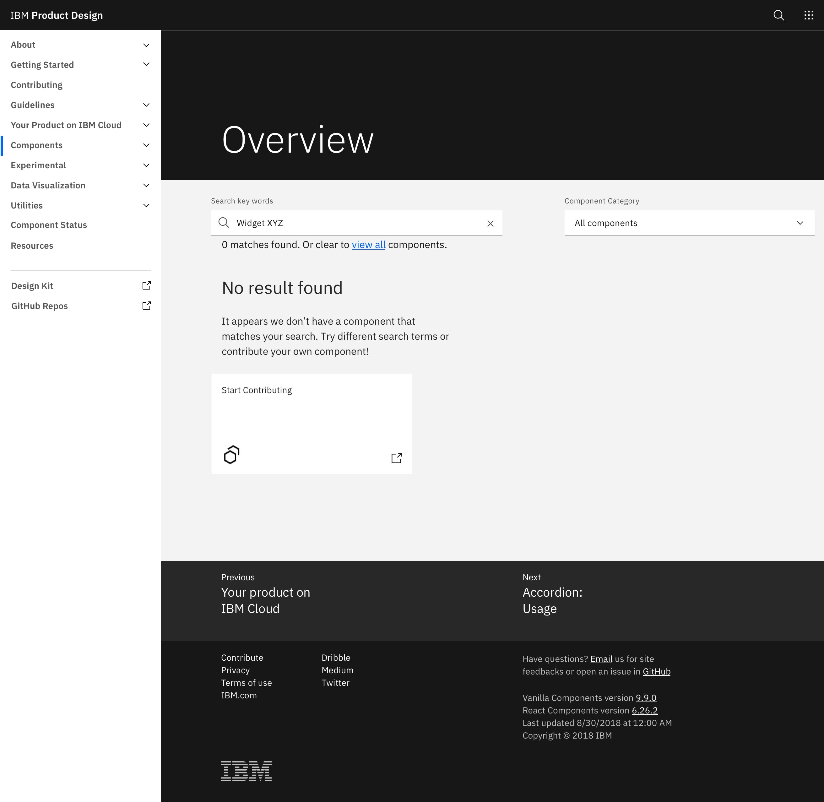 Improved component search and filter · Issue #267 · carbon-design ...