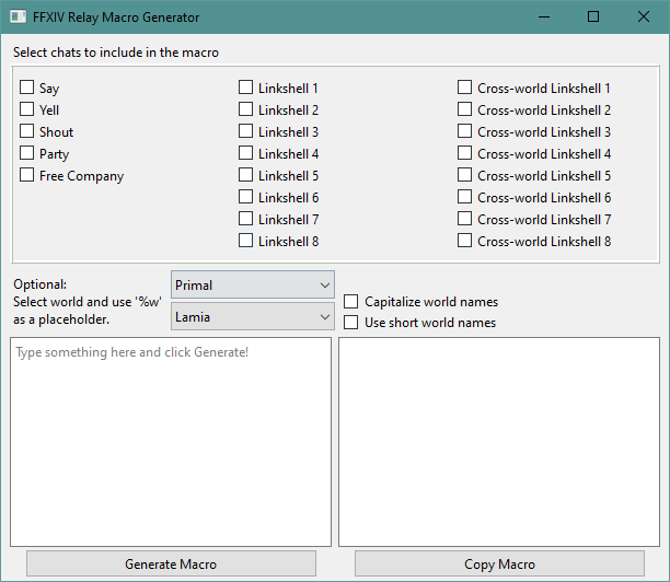 GitHub - hyakuri-git/ffxiv-relay-macro-gen: Generates a macro that ...
