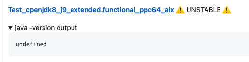 Java Version Is Undefined In Trss Release Summary Report · Issue 657 · Adoptiumaqa Test Tools 6599