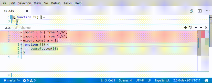 Collapsing code opens git diff · Issue #36237 · microsoft/vscode · GitHub