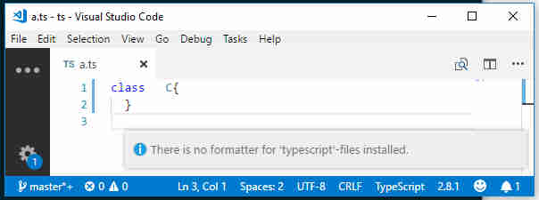 There Is No Document Formatter For Typescript Files Installed · Issue 49375 · Microsoft
