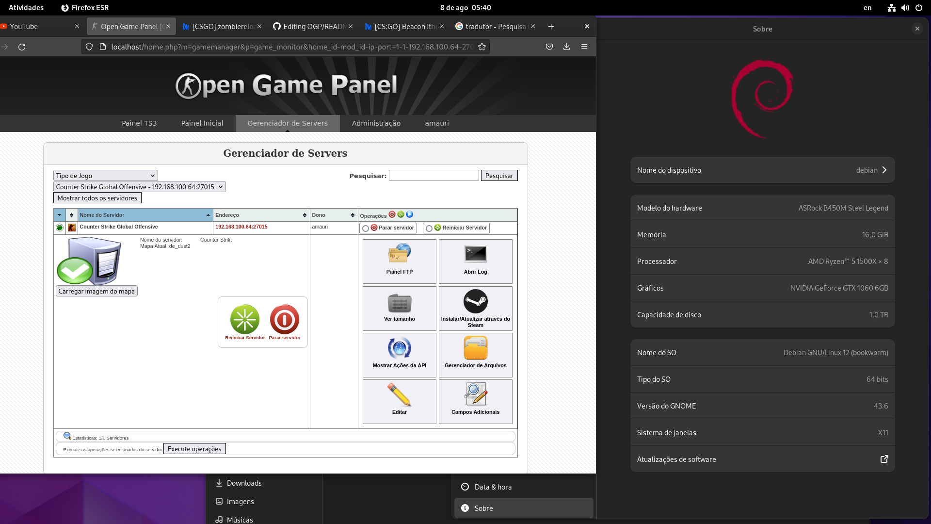 GitHub - 007amauri/OGP: Solved Failed to open libtier0.so CSGO SERVER OGP OPEN GAME PANEL