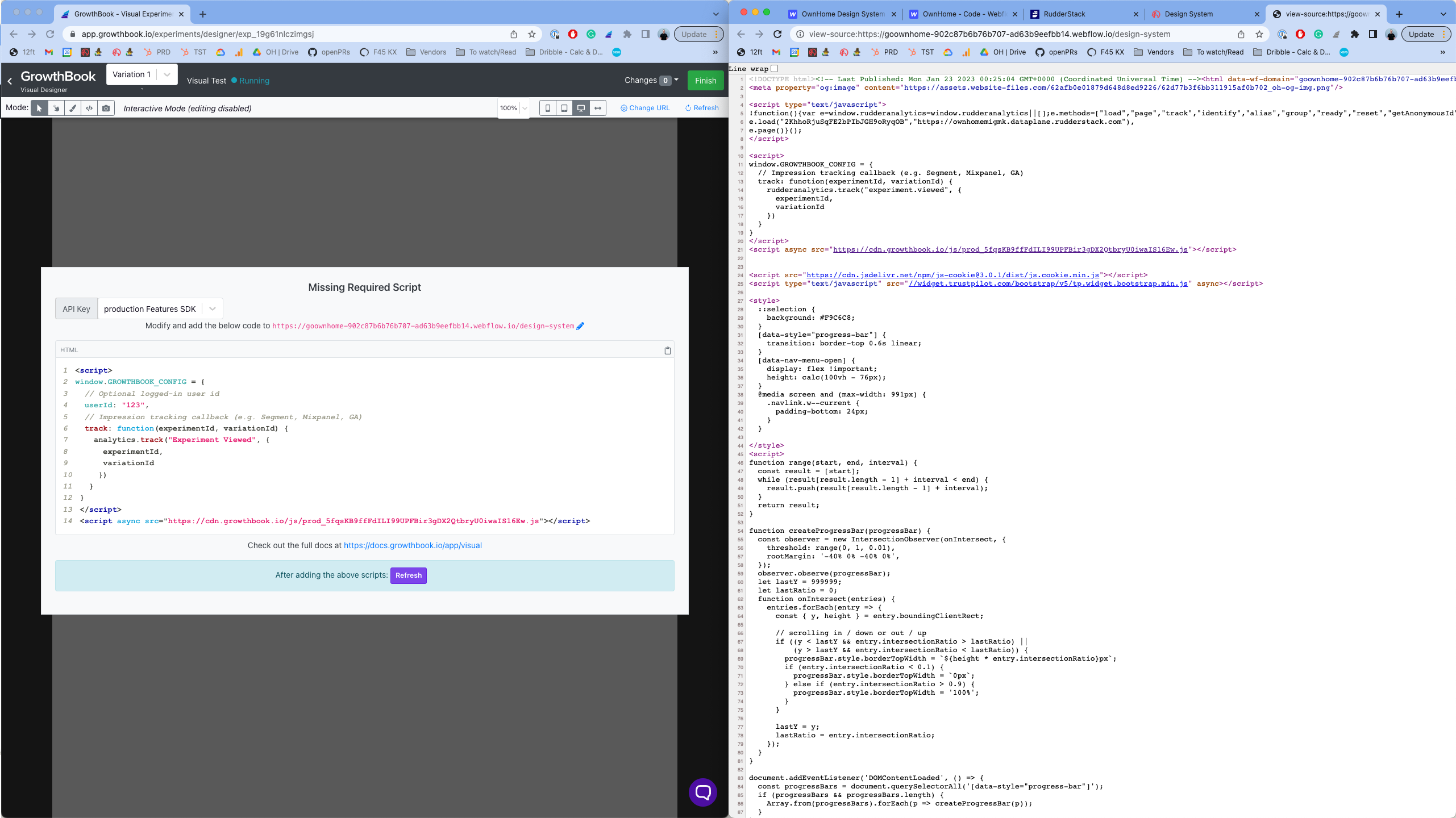 [Bug] Visual Editor - Missing Required Script · Issue #932 · growthbook/growthbook · GitHub