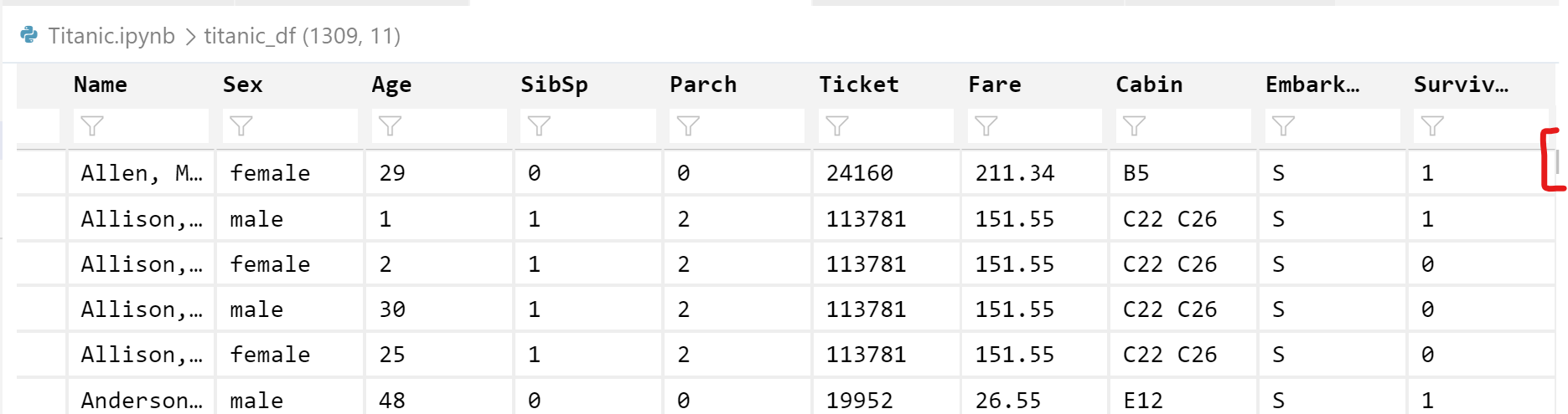 Jupyter Ipython Data Viewer Scrollbar Not Working · Issue 5610 · Microsoftvscode Jupyter
