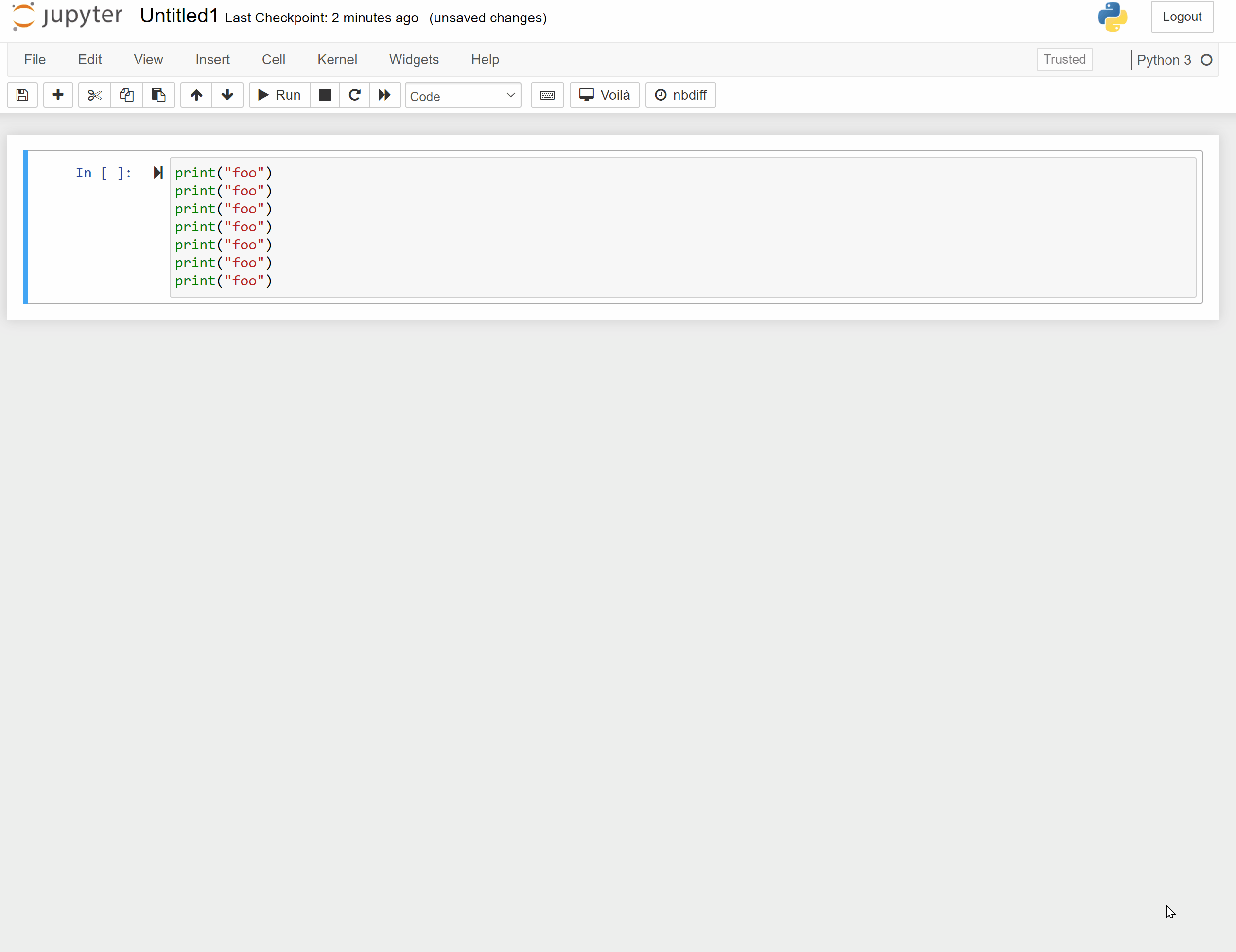 Native Notebooks - Different behavior between click run and shift + enter run · Issue #129713 ...