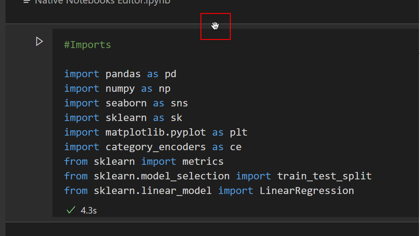 Grab Hand Top of Cell (to be removed) - Native Notebooks Editor · Issue #104103 · microsoft ...