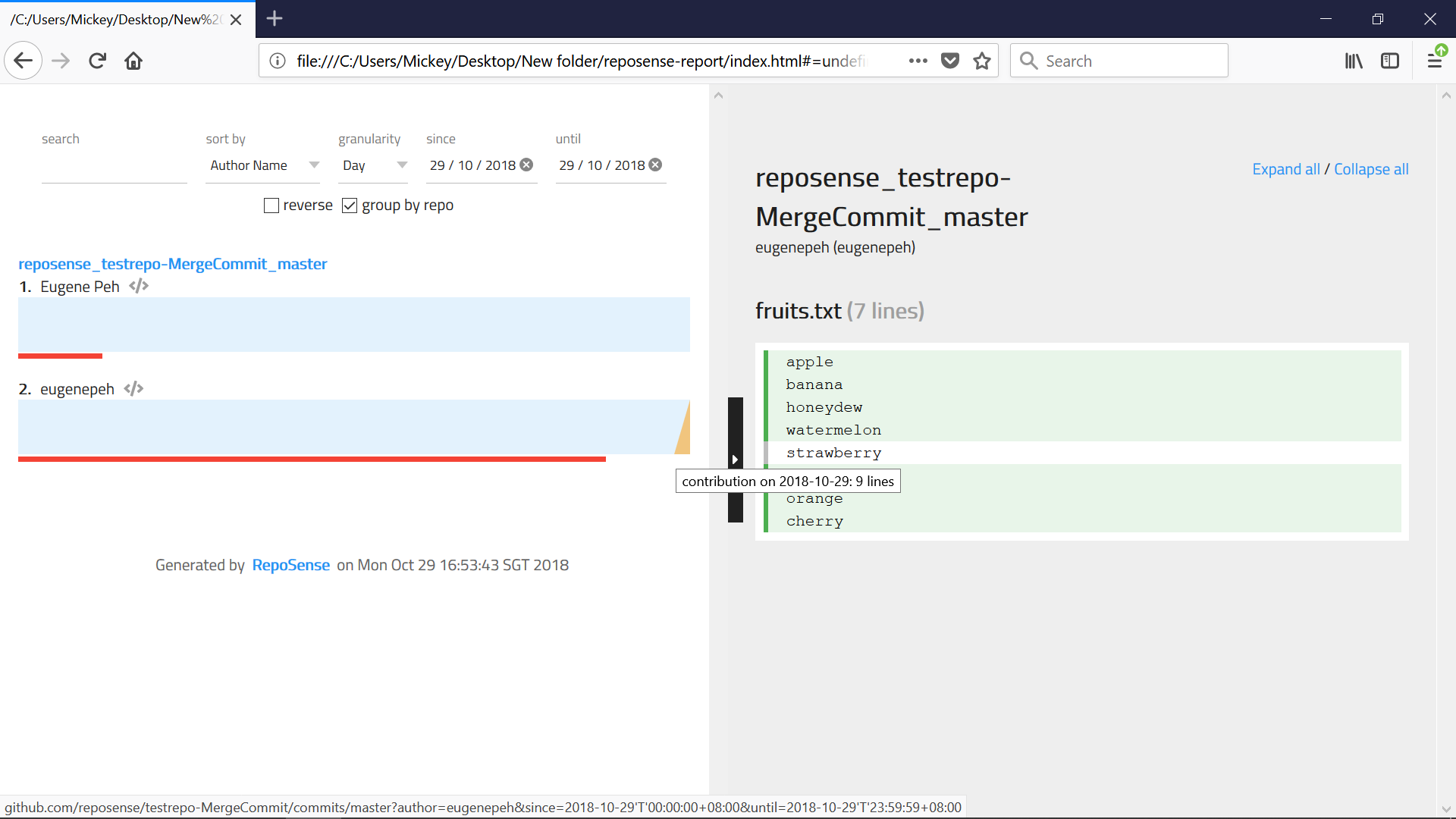 Should we include merge commit in the ramp chart? · Issue #389 · reposense/RepoSense · GitHub