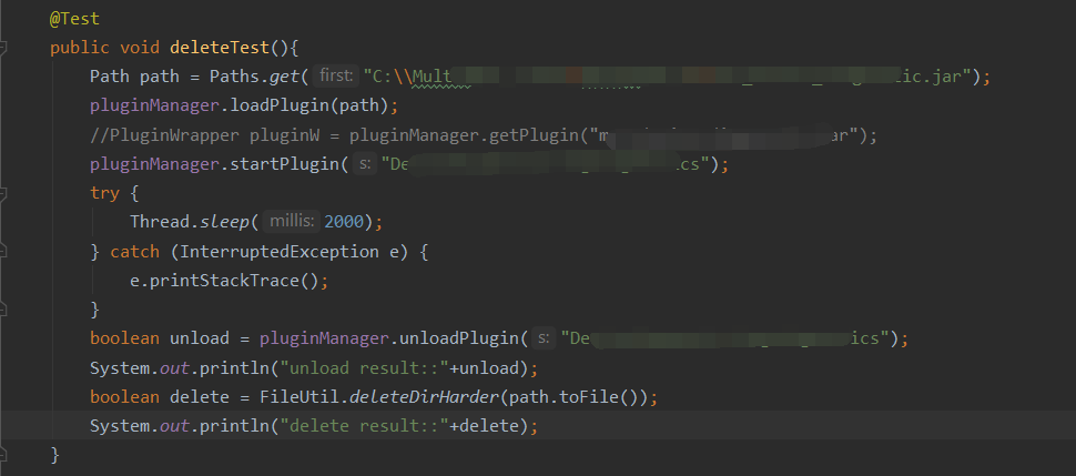 Cannot remove plugin jar file after unloading,same as#217 · Issue #355 · pf4j/pf4j · GitHub