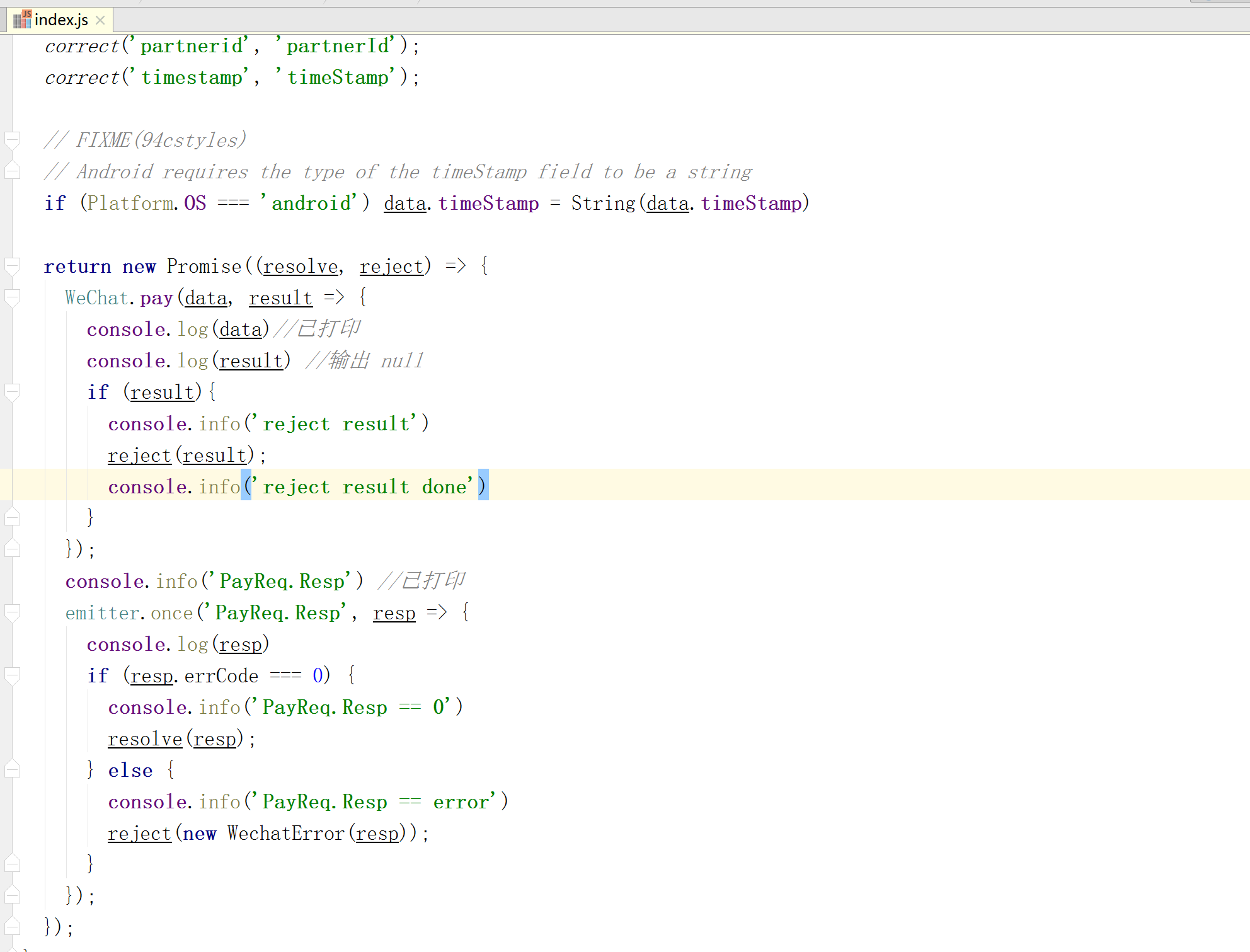 wechat.pay 没有返回值 · Issue #284 · yorkie/react-native-wechat · GitHub