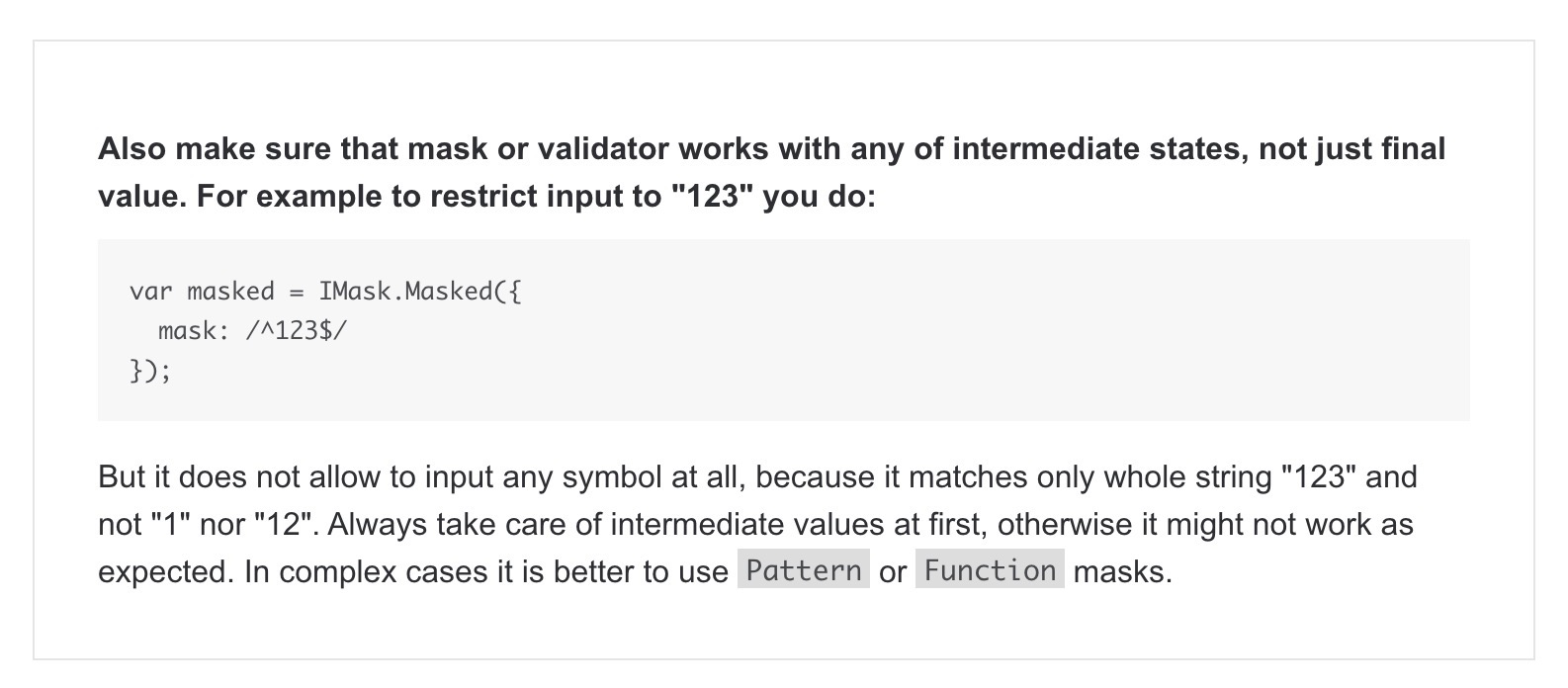 RegEx mask for urls (`https://`) not working, but why? · Issue #831 · uNmAnNeR/imaskjs · GitHub