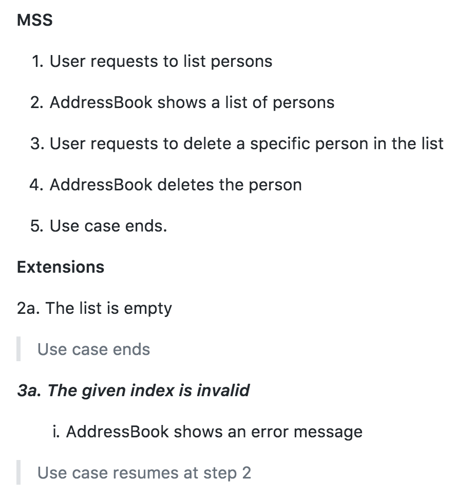Dev guide: fix typos in the use case · Issue #608 · se-edu/addressbook-level4 · GitHub