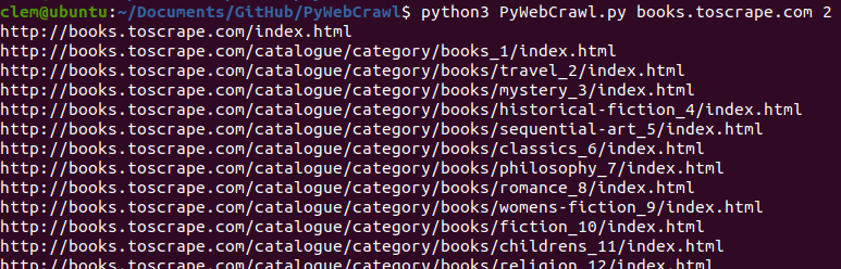 GitHub - notclement/PyWebCrawl: Simple Python Web Crawler (Single ...