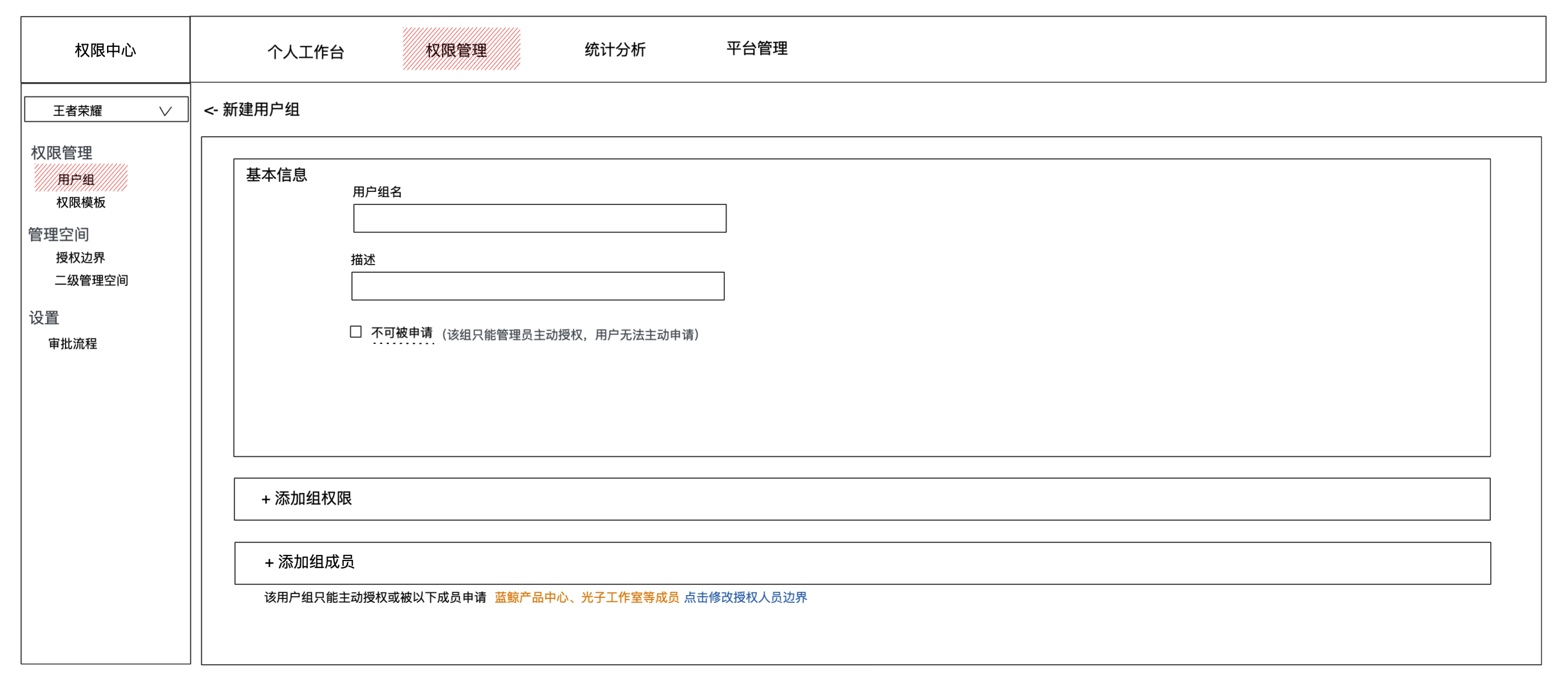 【权限中心 已评审】用户组设置“不可被申请”属性 · Issue 1916 · Tencentbluekingbk Iam Saas · Github