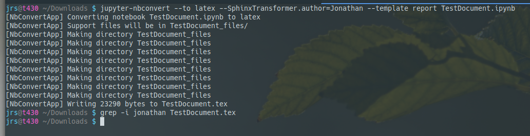 Document how to set the "Author" field for nbconvert latex · Issue #4409 · ipython/ipython · GitHub