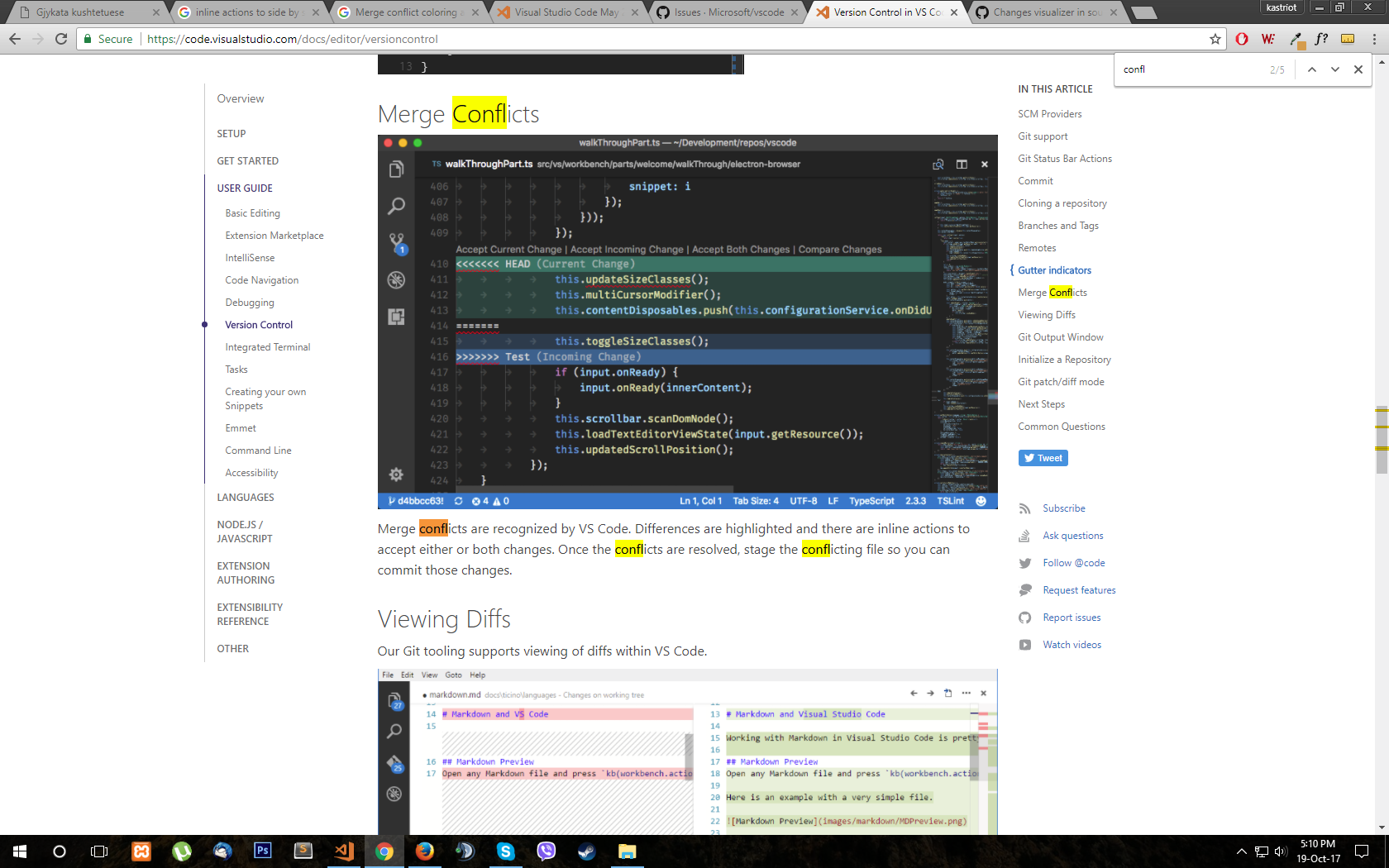 Changes visualizer in source control no longer works. · Issue #36085 ...
