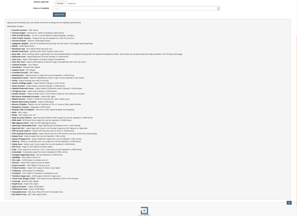 Implement Nodejsscan Parser · Issue 1824 · Defectdojodjango