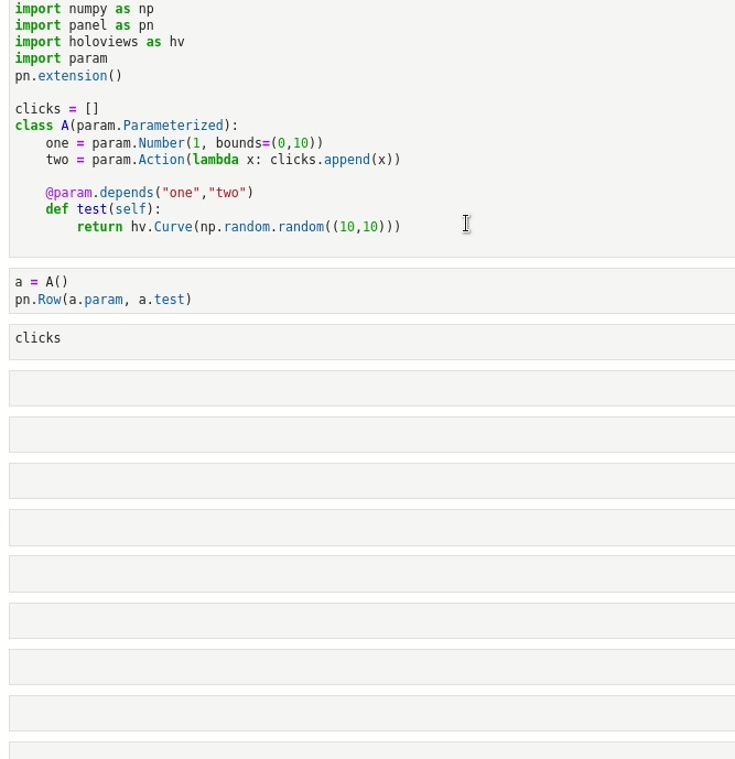 Should panel support "depends() on action" for param.Action? · Issue #1149 · holoviz/panel · GitHub