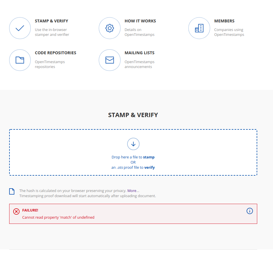 Timestamping hex digest and ots not working · Issue #61 · opentimestamps/opentimestamps.org · GitHub