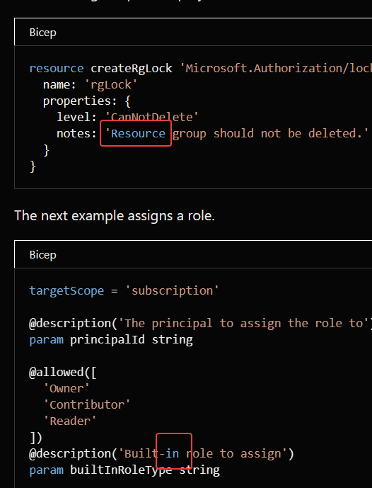 Bicep Syntax Highlighting missing on docs.microsoft.com · Issue #2662 · Azure/bicep · GitHub
