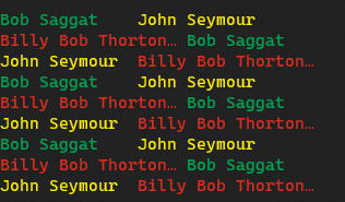Console output truncated with an ellipsis causes remaining text to shift to the left when using ...