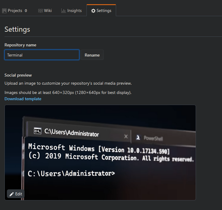 Set the social media image for the project ... · Issue #761 · microsoft/terminal · GitHub