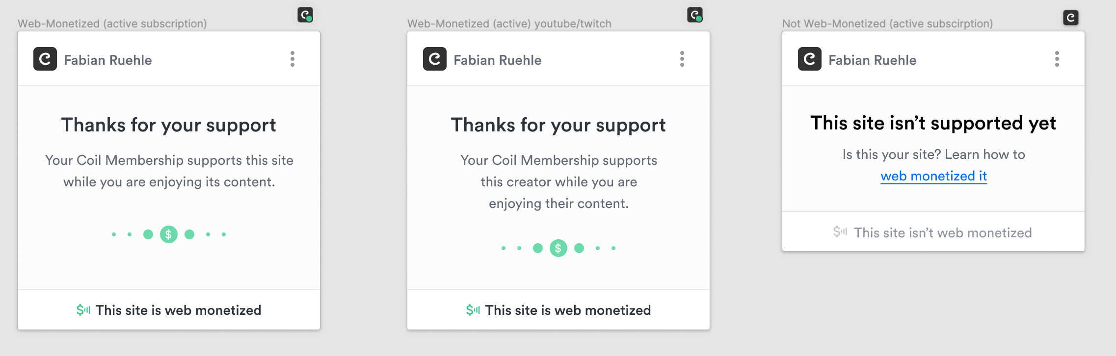 Update popup copy · Issue #1724 · interledger/web-monetization-projects · GitHub