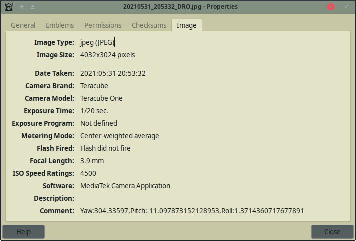 OpenCamera Yaw/Pitch/Roll EXIF.Photo.UserComment Field rendered incorrectly · Issue #2230 ...