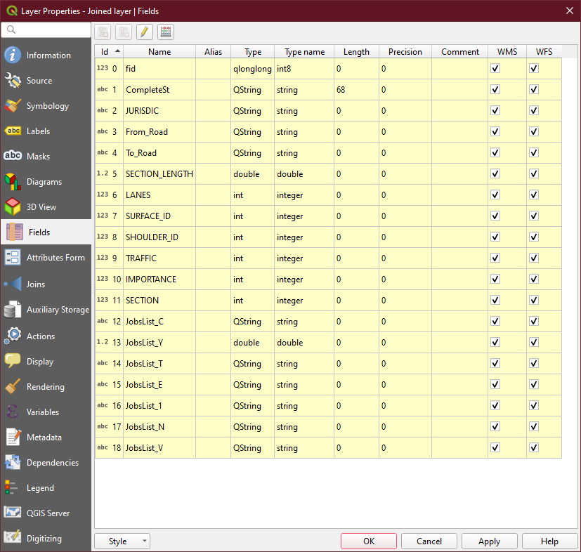 Sort/Arrange Fields by order in "Organize Columns" · Issue #35585 · qgis/QGIS · GitHub