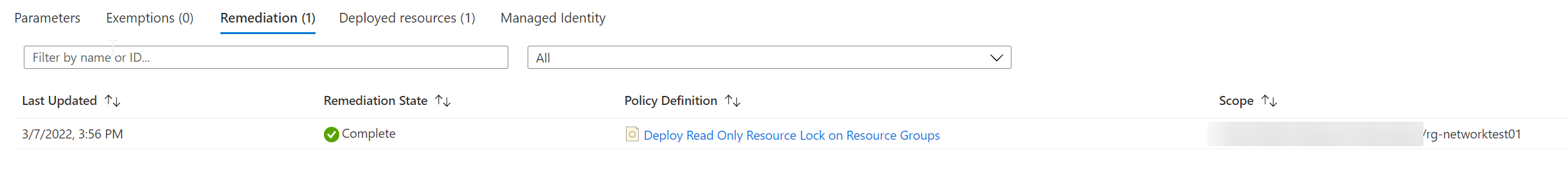 Deployifnotexists remediation task is not being triggered when trying to deploy a resource lock ...