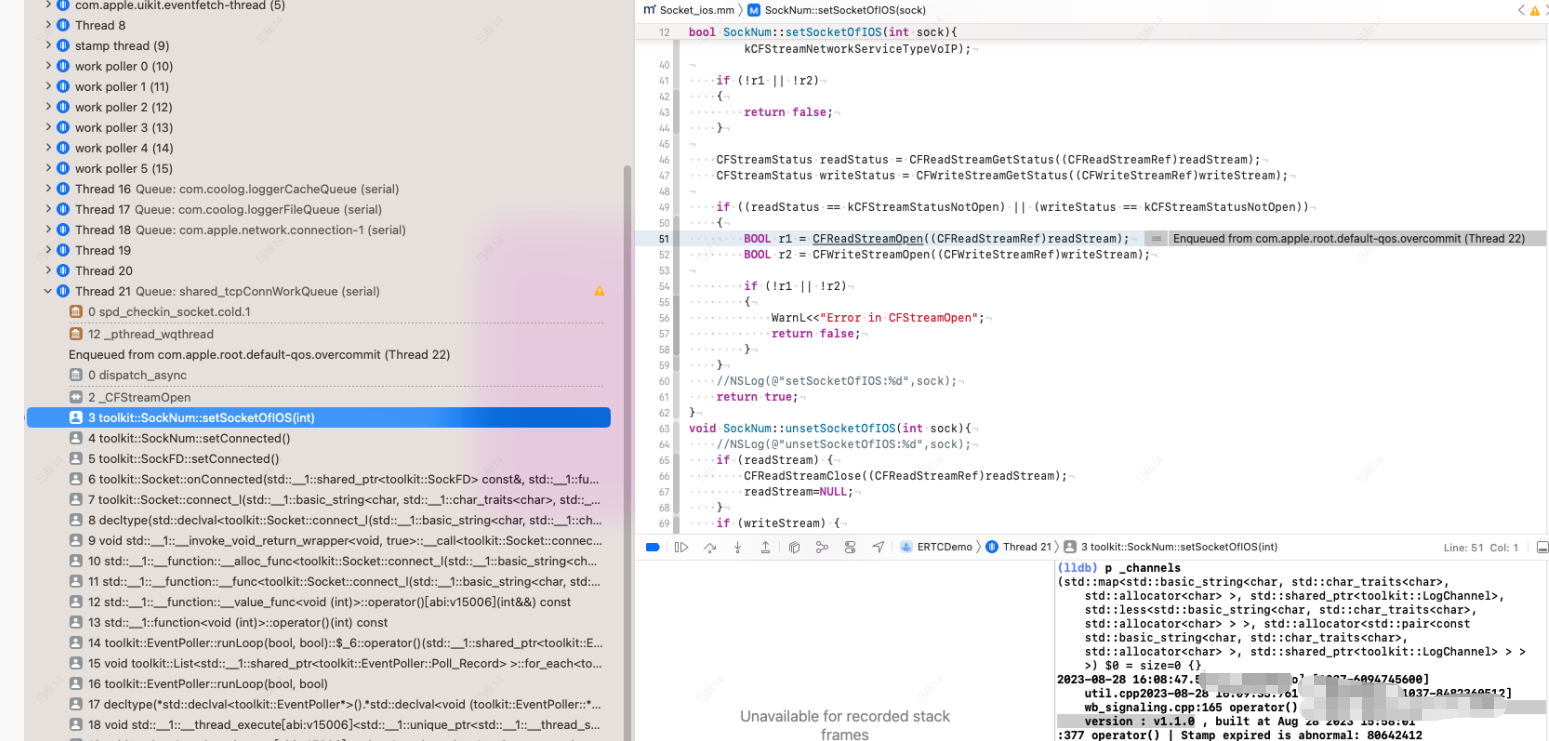 ios 16及以上，socket_ios 必现崩溃，急，麻烦大佬们帮忙看下。 · Issue #176 · ZLMediaKit/ZLToolKit · GitHub
