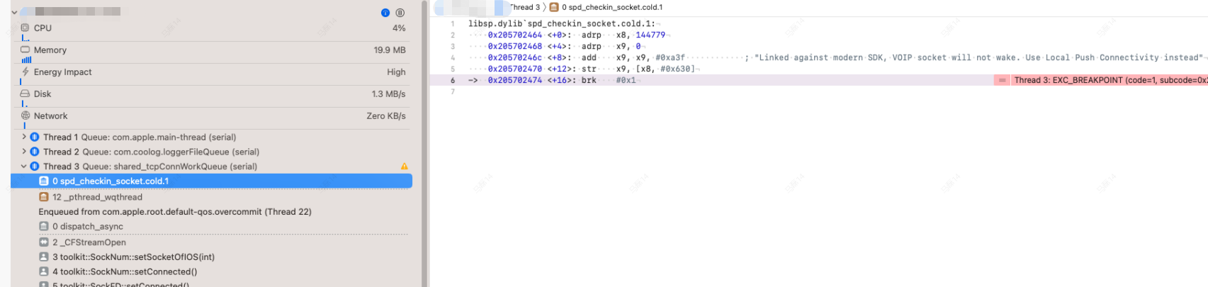 ios 16及以上，socket_ios 必现崩溃，急，麻烦大佬们帮忙看下。 · Issue #176 · ZLMediaKit/ZLToolKit · GitHub