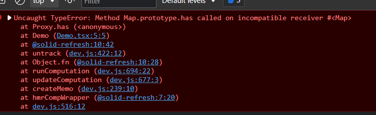 createMutable has error on Map API · Issue #1318 · solidjs/solid · GitHub