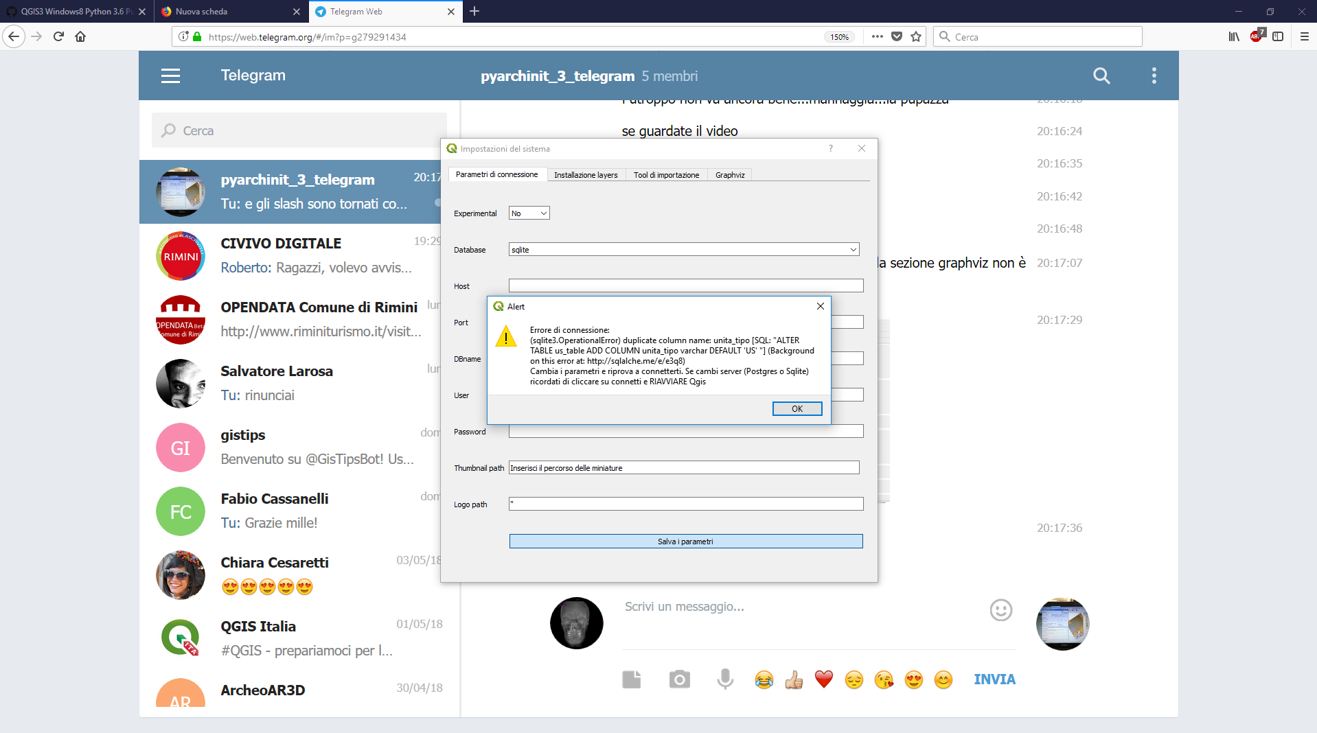 QGIS3 Windows8 Python 3.6 Pulsante Export Matrix disabilitato · Issue #24 · pyarchinit ...