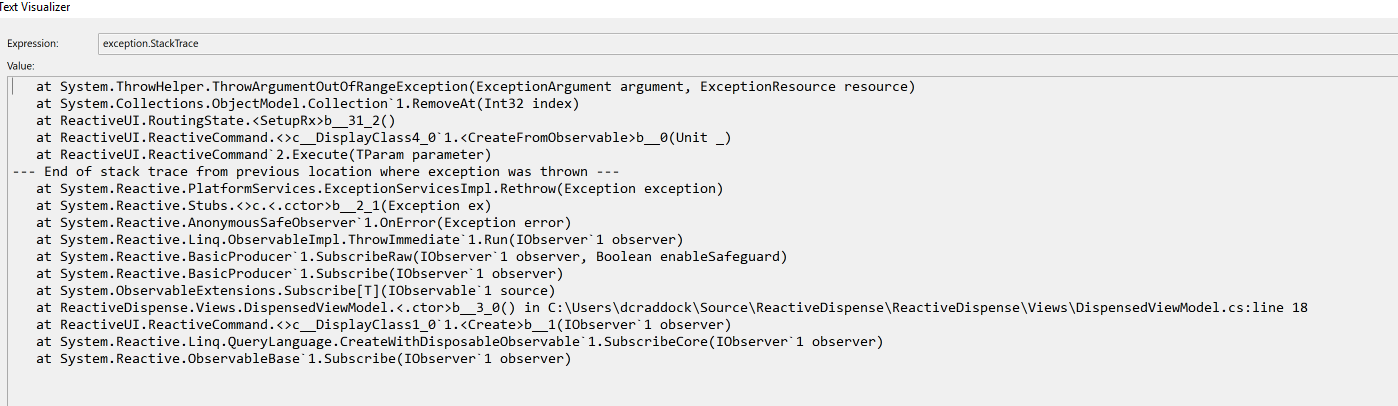 Router.NavigateBack Index Out of Range Error or view not loaded · Issue #1845 · reactiveui ...