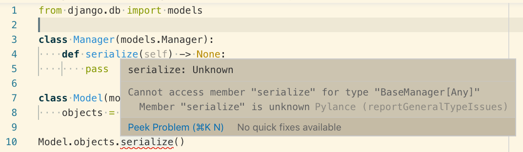 Object Member Incorrectly Typed As Unknown · Issue 935 · Microsoft Pyright · Github
