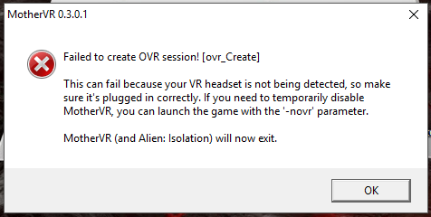 Vive crash on startup · Issue #39 · Nibre/MotherVR · GitHub
