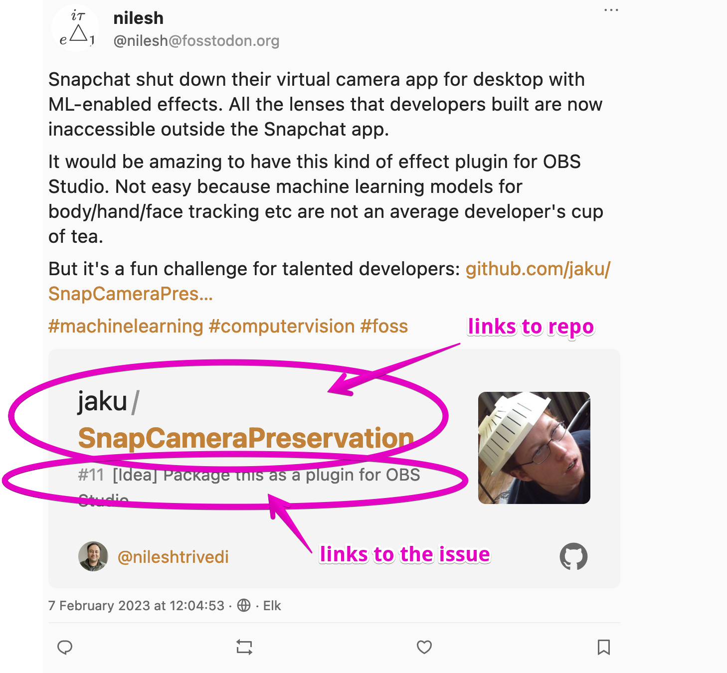 Confusing preview for github issue links · Issue #1666 · elk-zone/elk · GitHub