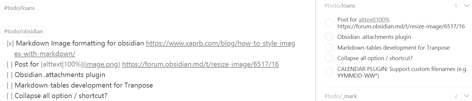 Tag based categorization: checklist tag without items inherits all items from next tag · Issue ...