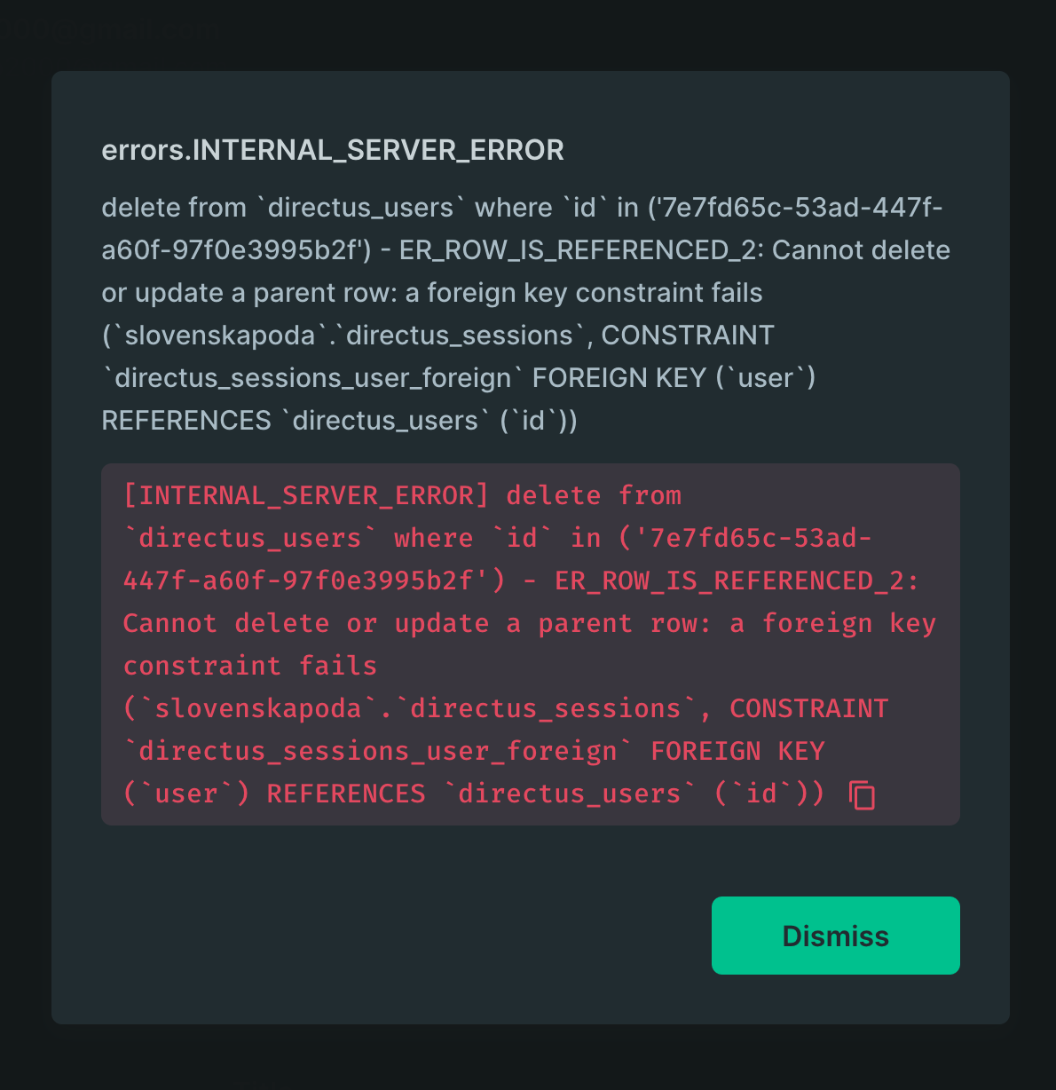 Cannot unregister myself (delete my account) · Issue #5708 · directus/directus · GitHub