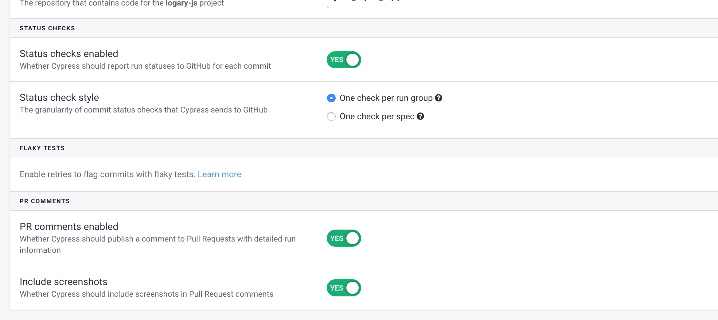 Github App Does Not Submit Checks To Prs · Issue 9011 · Cypress Iocypress · Github 