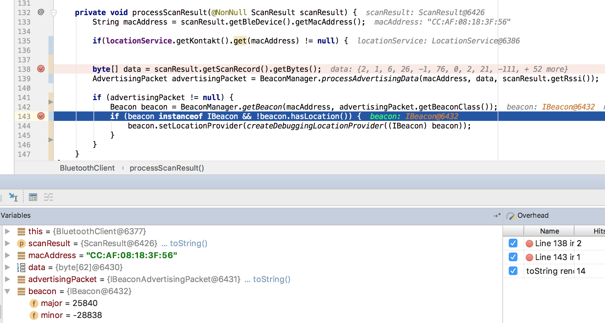 Sample app crash when using LocationProvider instead of minor · Issue #86 · neXenio/BLE-Indoor ...