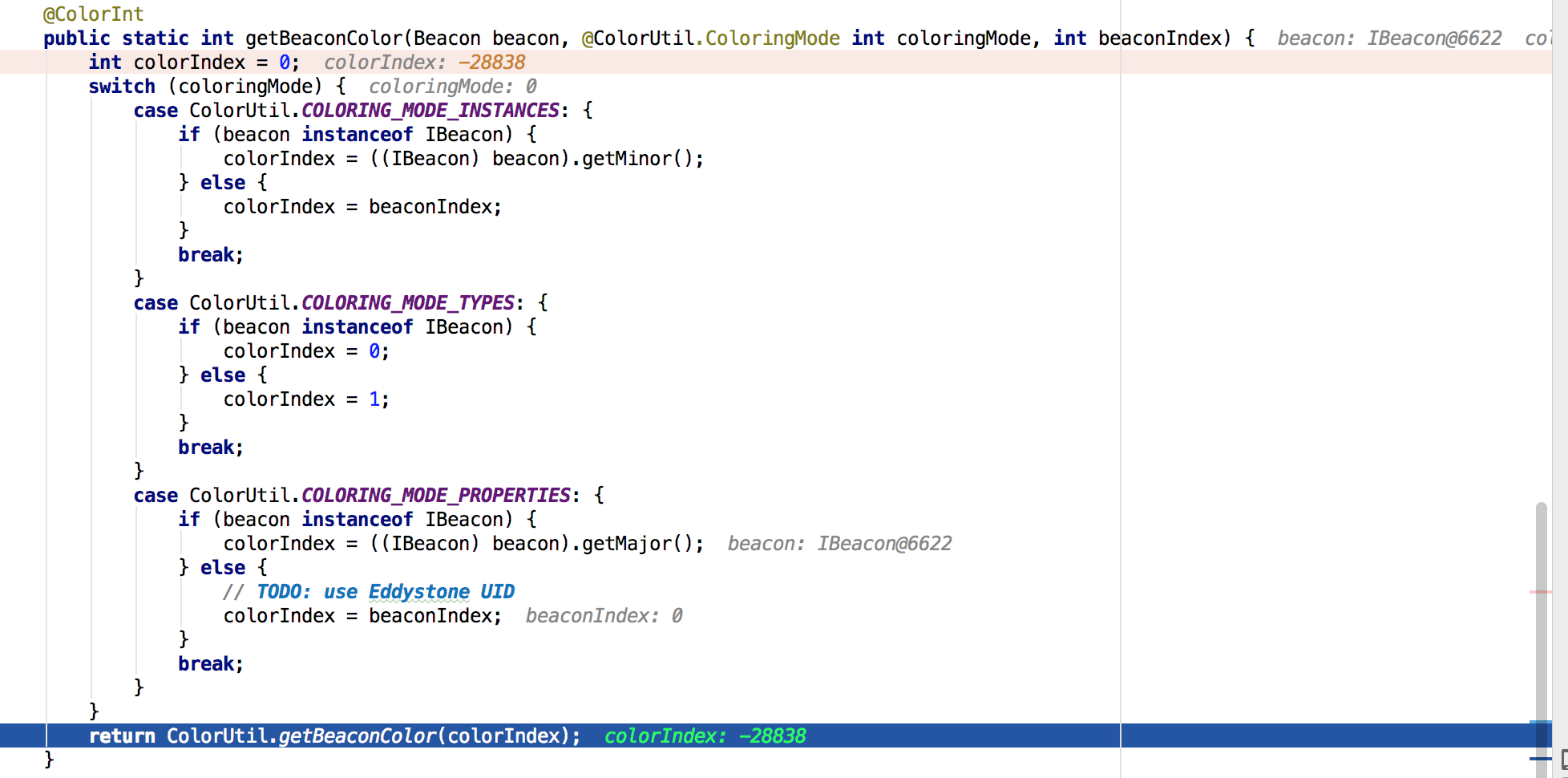 Sample app crash when using LocationProvider instead of minor · Issue #86 · neXenio/BLE-Indoor ...