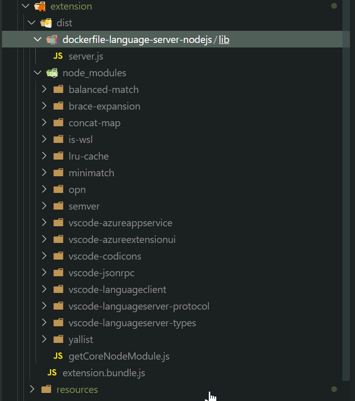 An error "Unknown parameter structure byName..." occurs in the "Dockerfile Language Server ...