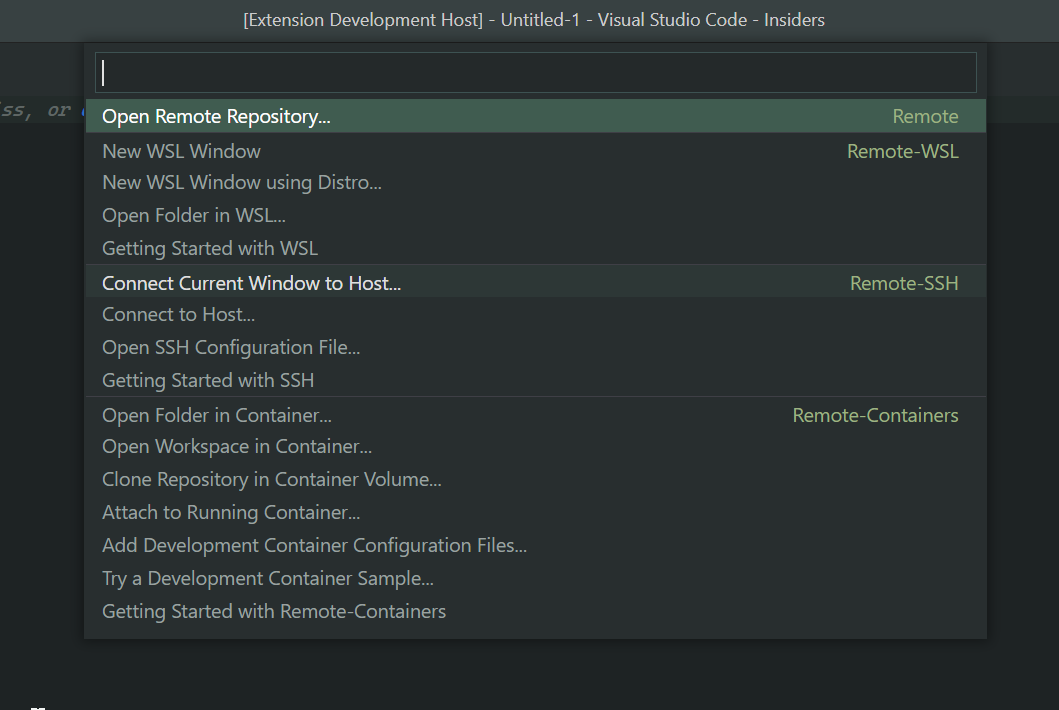 I couldn't get the `statusBar/remoteIndicator` contribution point to ...
