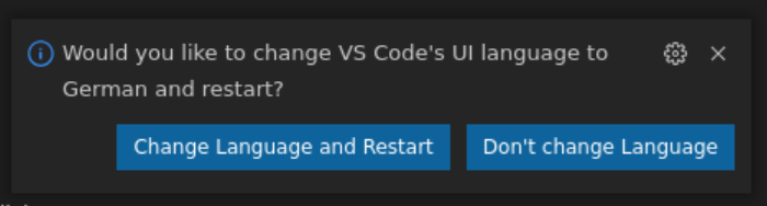 Switching language notification only has 1 button? · Issue #86481 ...