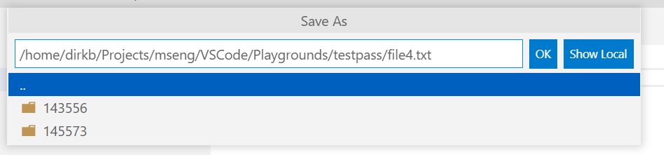 File name seems to be lost when navigating directories · Issue #145656 ...